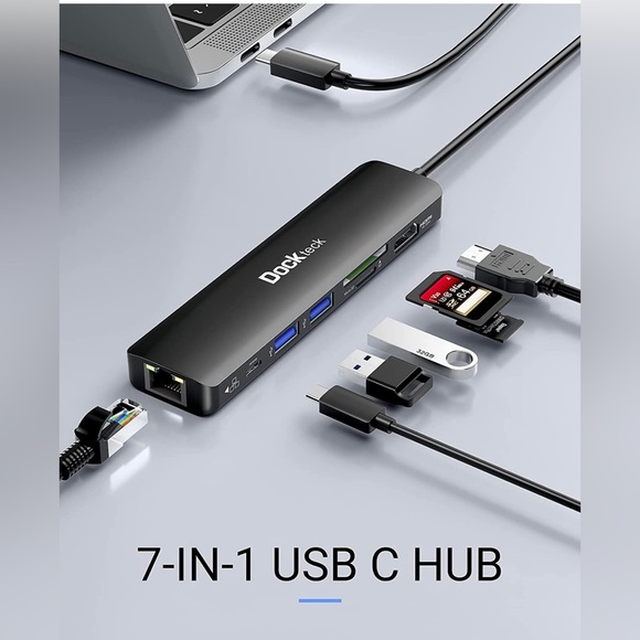 Computers, Laptops & Parts | Nib Dockteck 7 In 1 Usbc Hub | Poshmark
